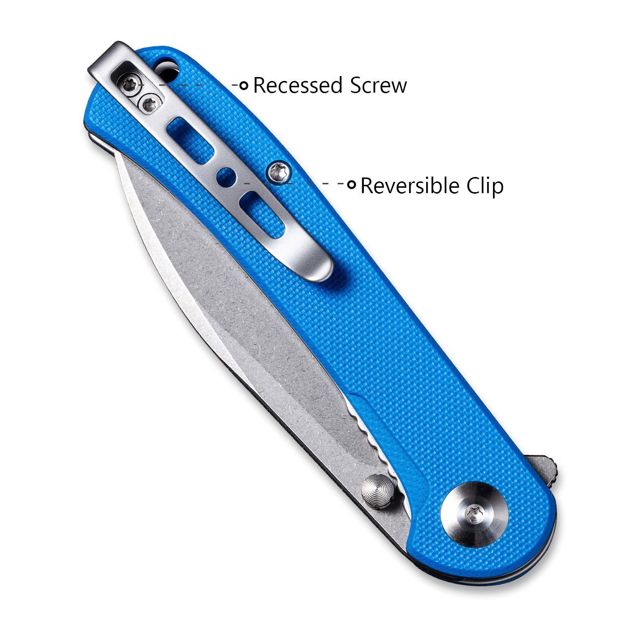 SENCUT Scepter Flipper &Thumb Stud Knife G10 Handle 9Cr18MoV Blade